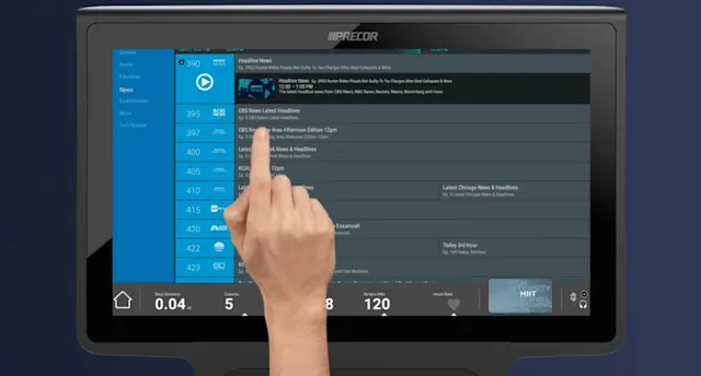 How to Watch Media on Precor Consoles
