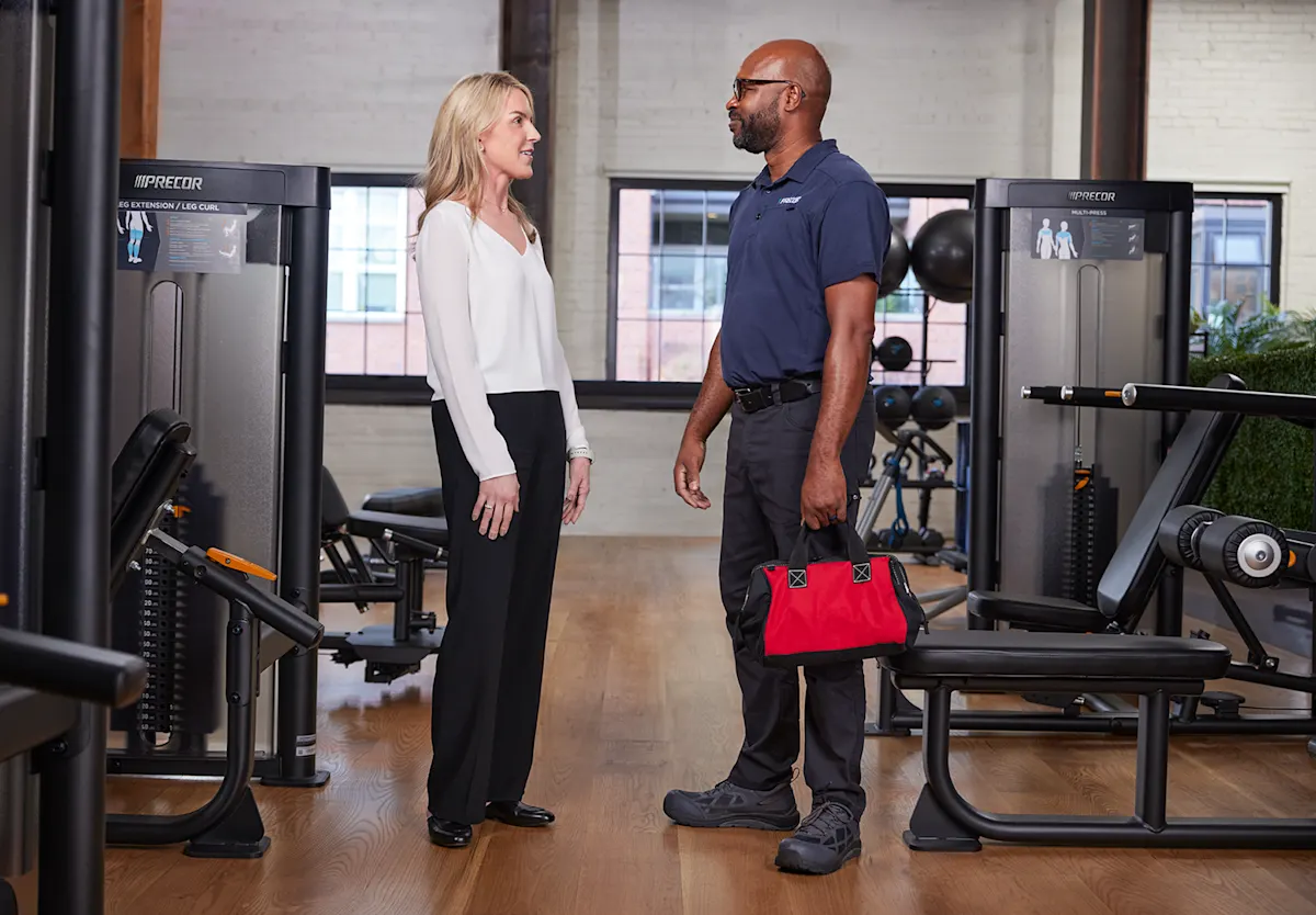 Support für Precor Geräte für Fitnessstudios, Kundenservice