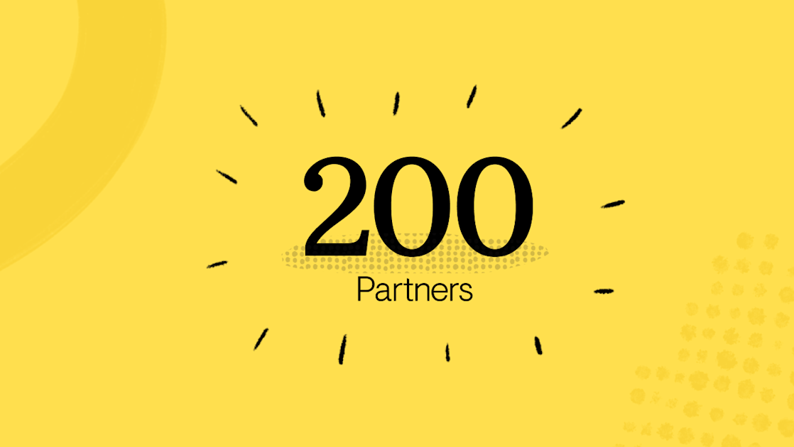 We are proud to work with 200 partners!