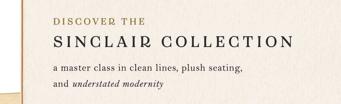 The Sinclair Seating Collection | Anthropologie