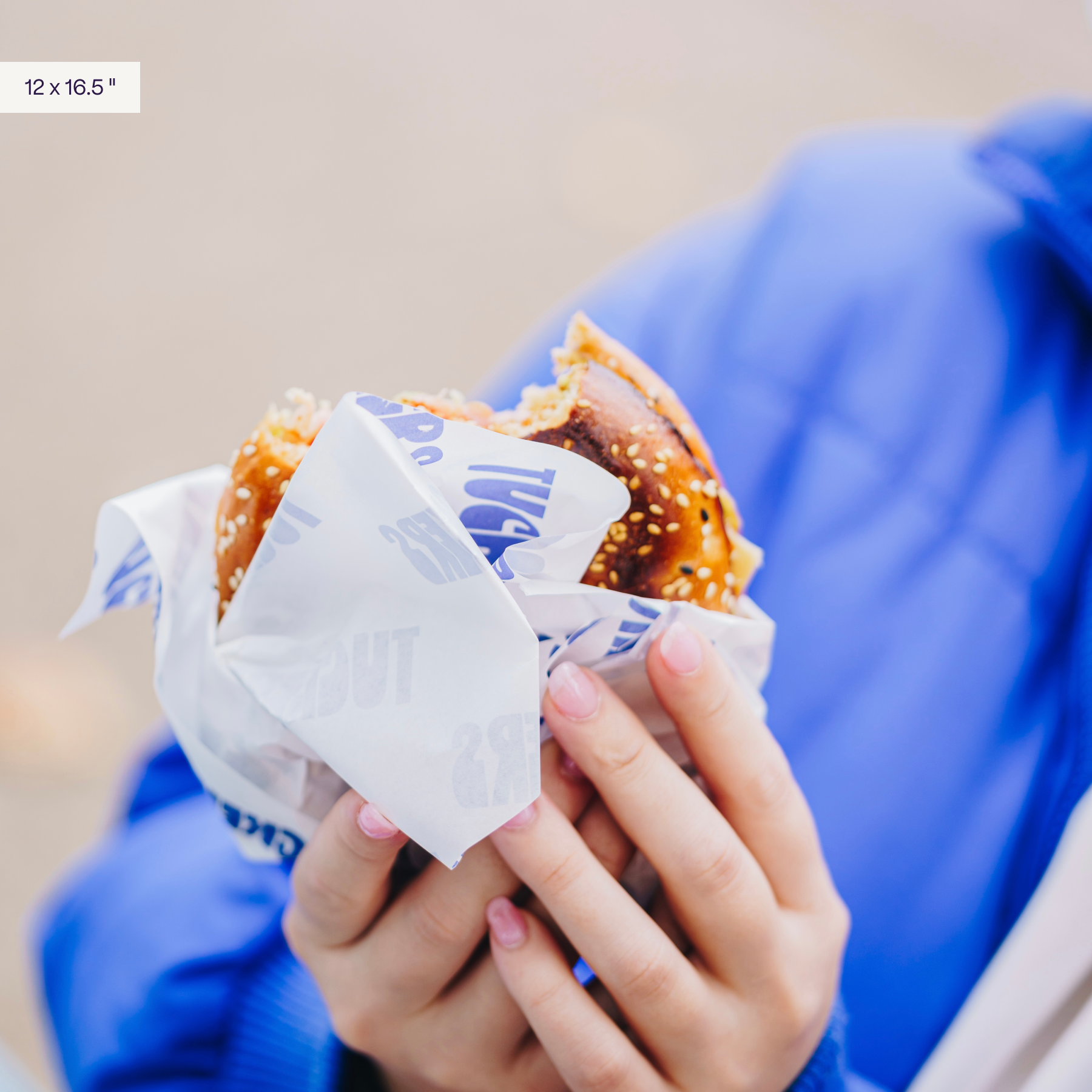 Custom Food Wrapping Paper Mockup Custom Food Wrapping Paper Custom ...