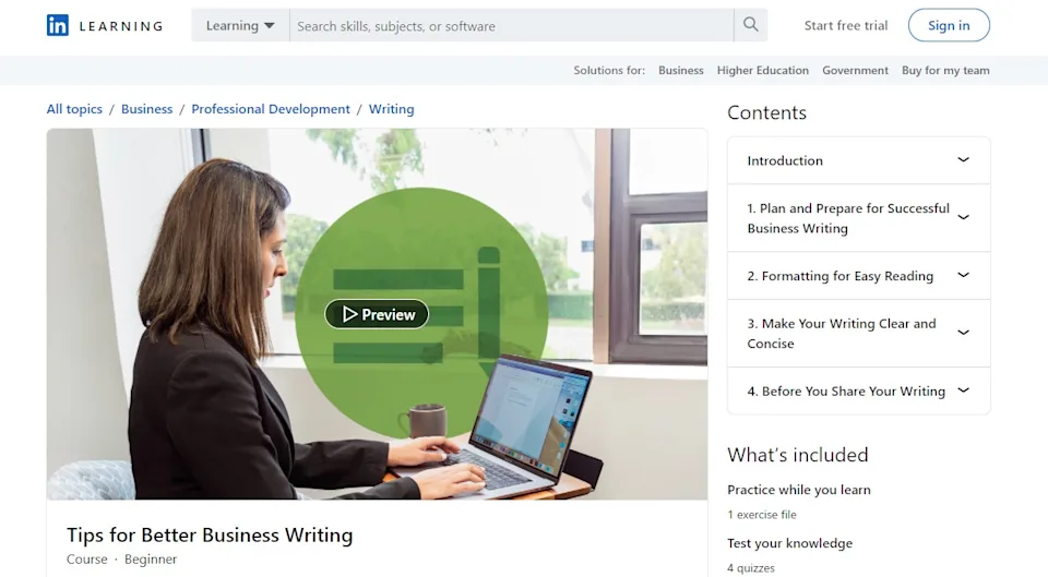 What is the Best Business Writing Course? - Squibler Learning Center