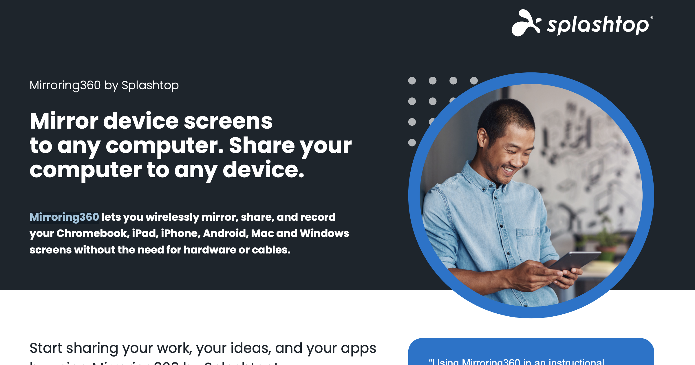 Mirroring360 by Splashtop Datasheet