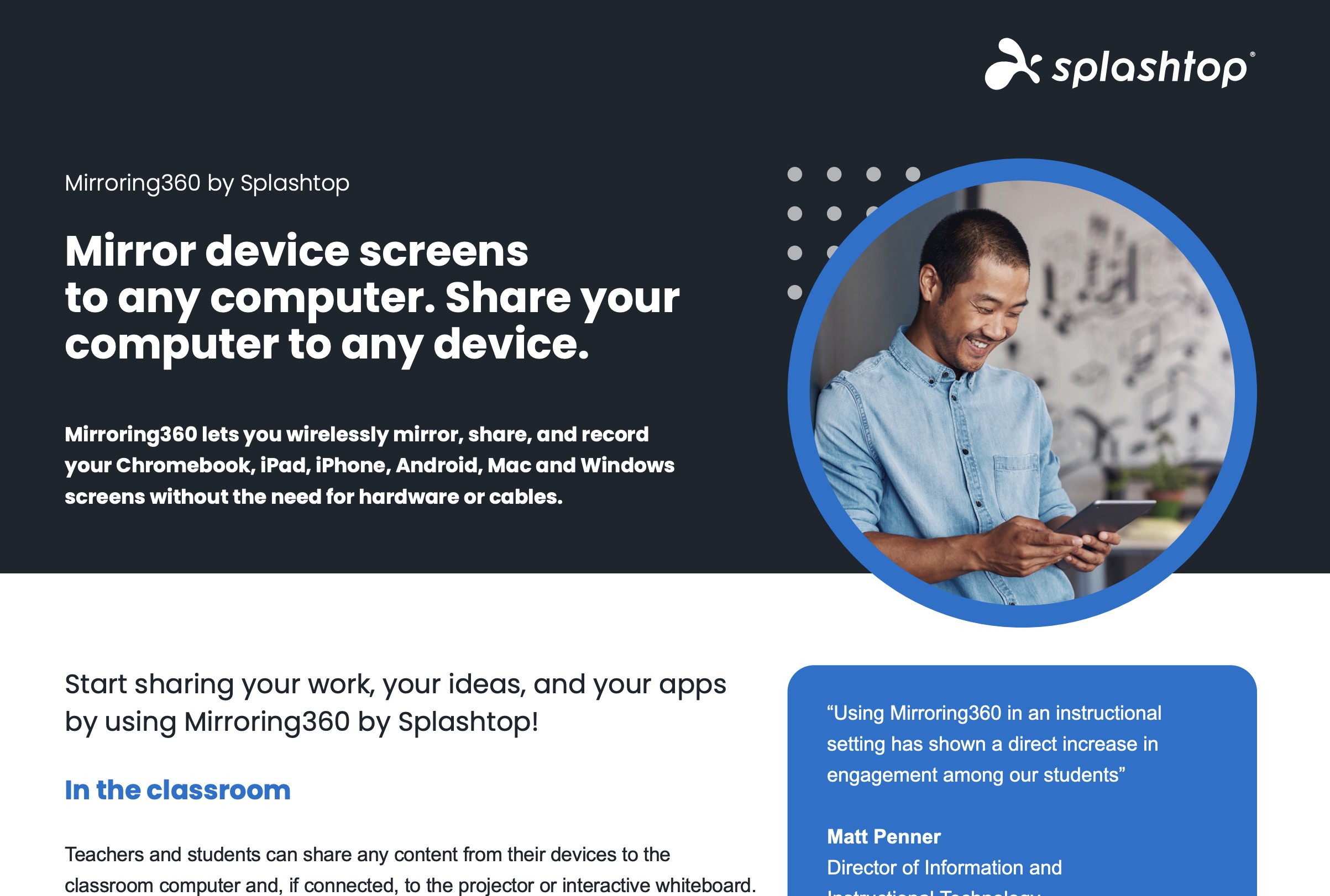 Mirroring360 by Splashtop Datasheet
