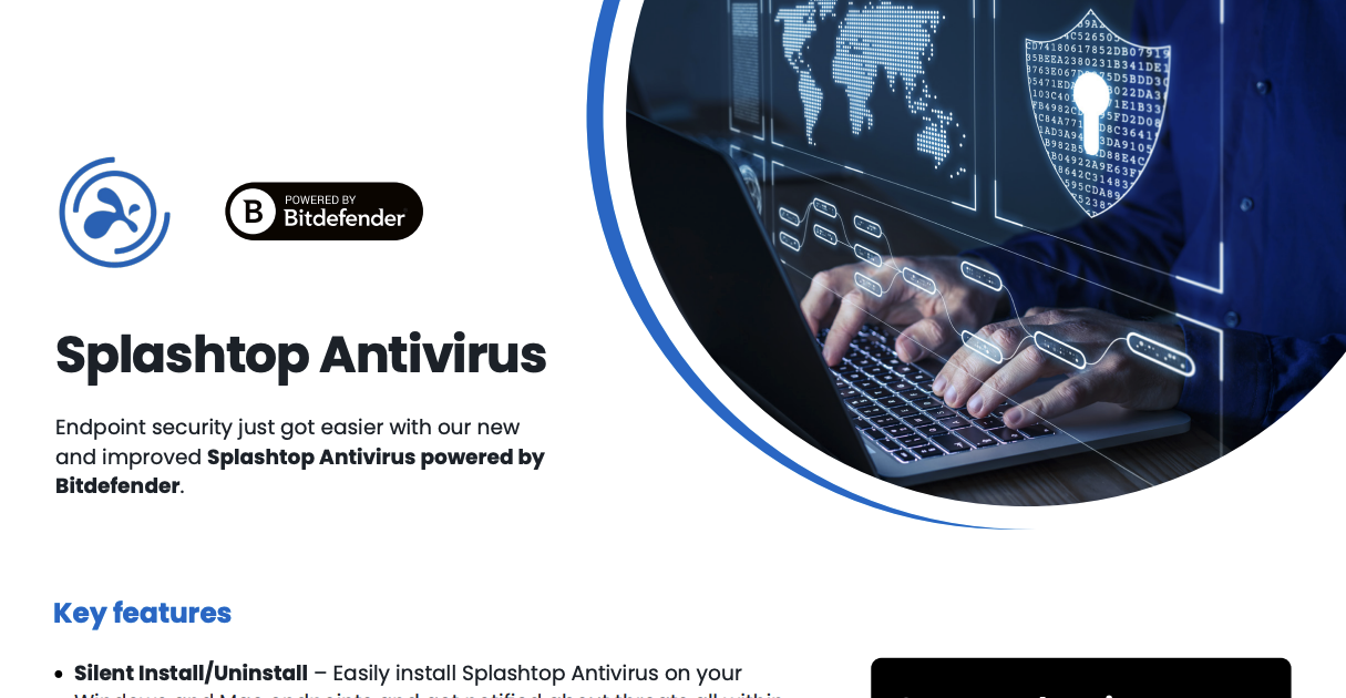 Splashtop Antivirus Datasheet: Advanced Security for Remote Access
