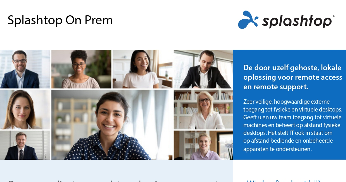 Splashtop On-Prem: Ficha Técnica