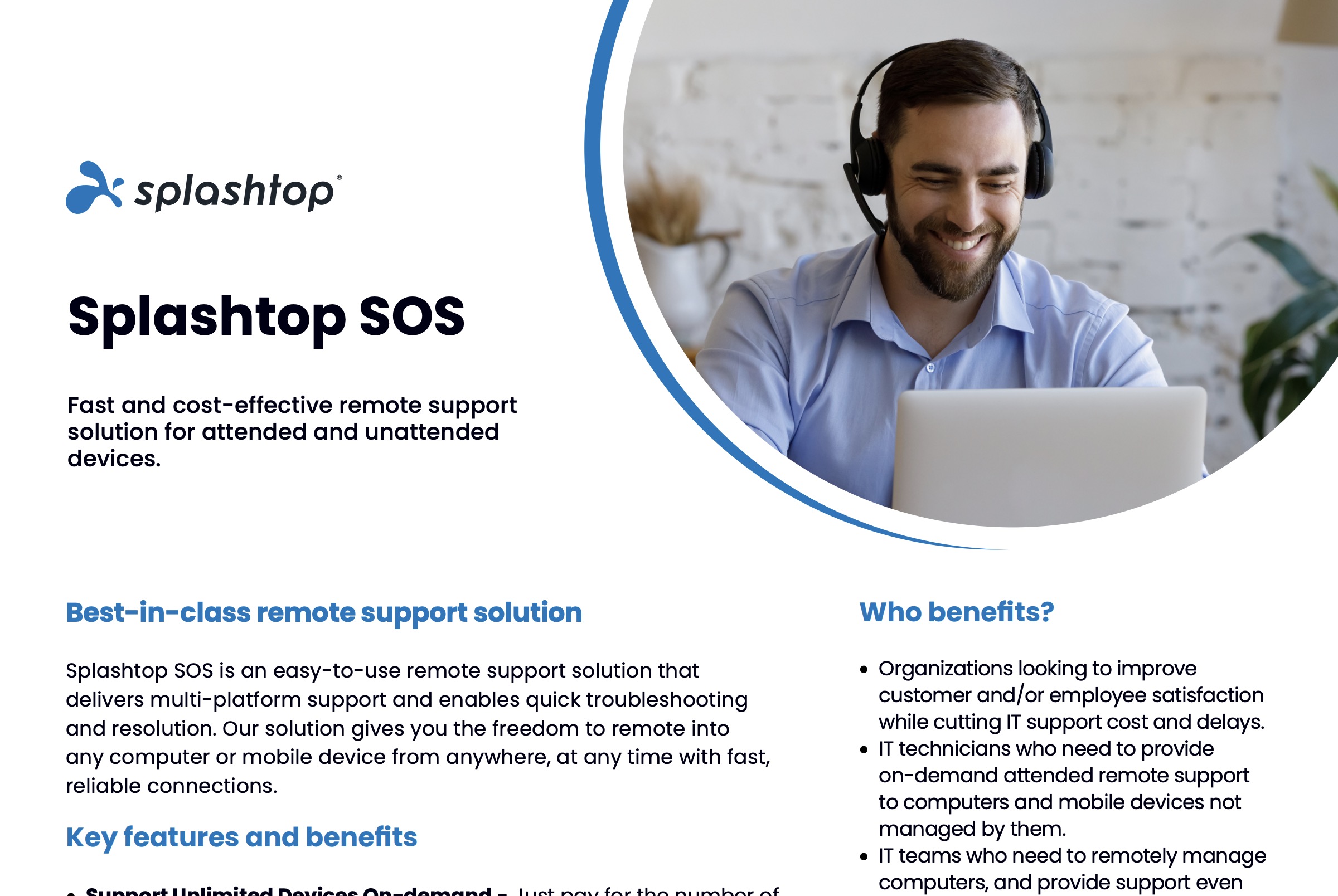 Splashtop SOS - Datasheet