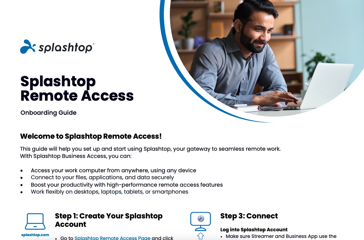 Onboarding Guide: Splashtop Remote Access