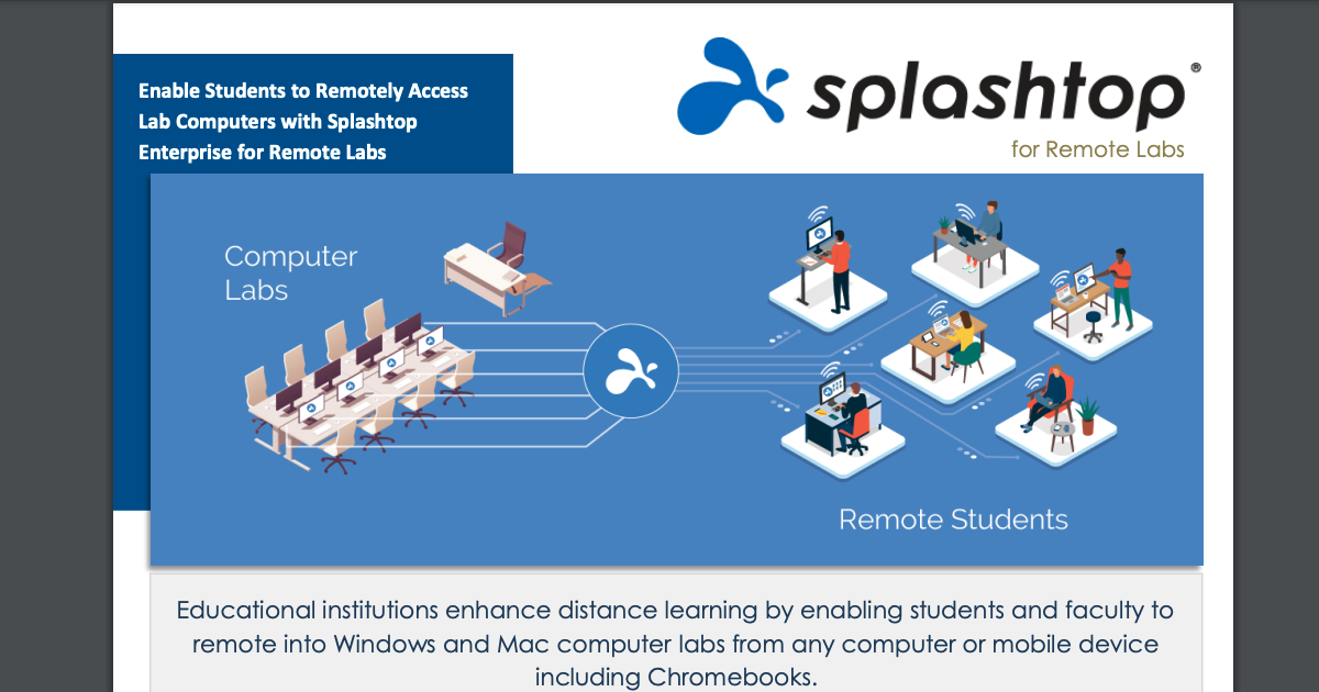 Splashtop for Remote Labs Datasheet