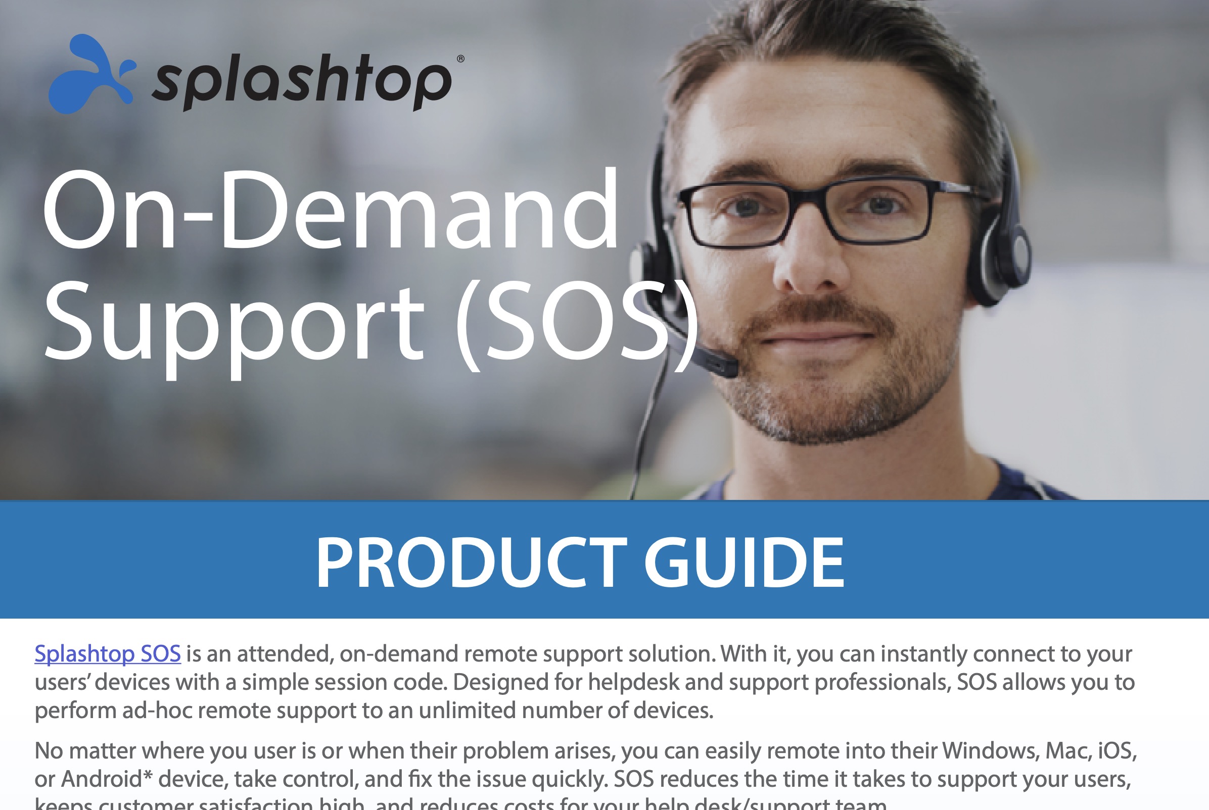 Guia do produto: Splashtop SOS