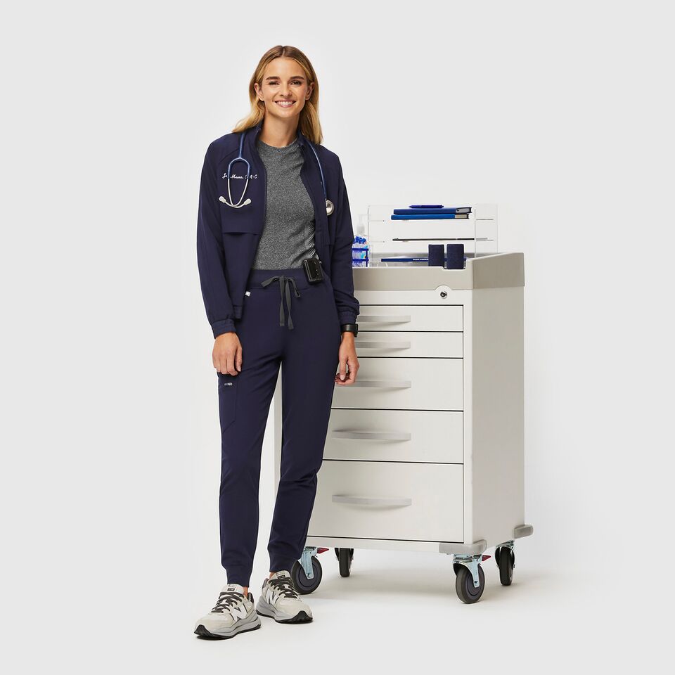 Women’s High Waisted Zamora Jogger Scrub Pants™ - Navy · FIGS