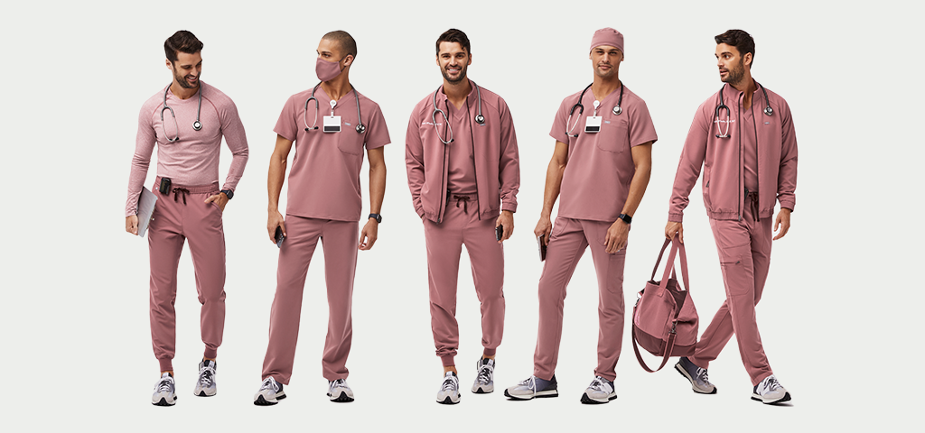 Men's Mauve Scrubs · FIGS