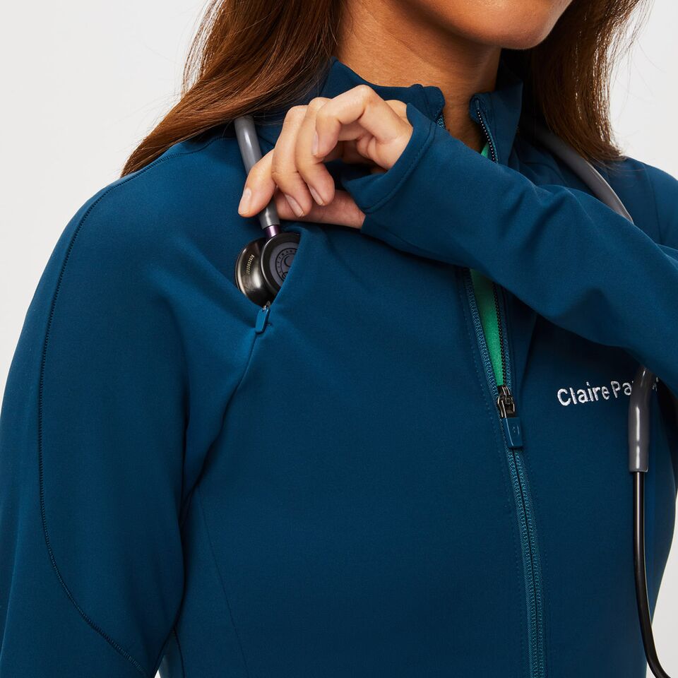 Women's On-Shift ContourKnit Jacket™ - Deep Reef · FIGS