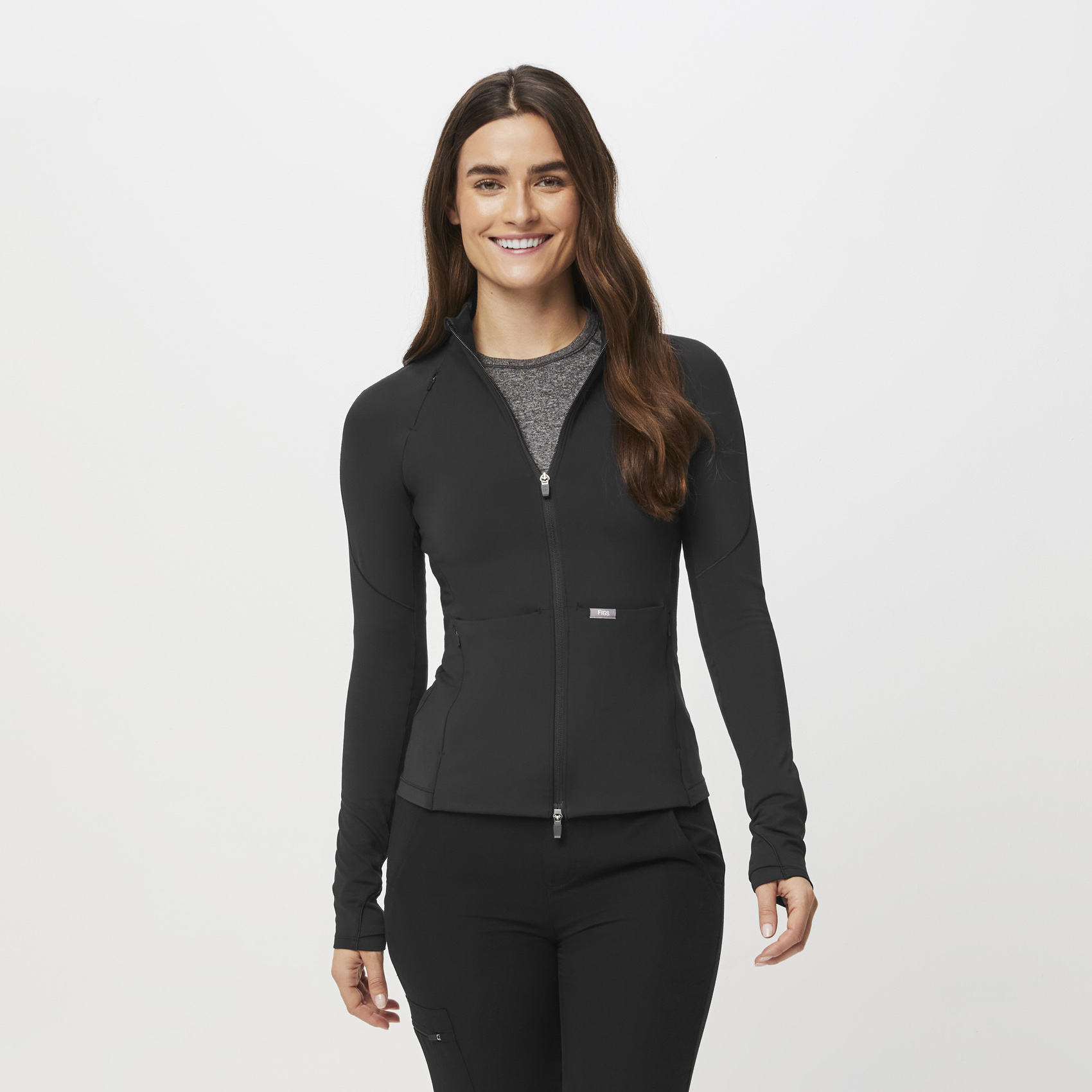 Women's On-Shift ContourKnit Jacket™ - Black · FIGS