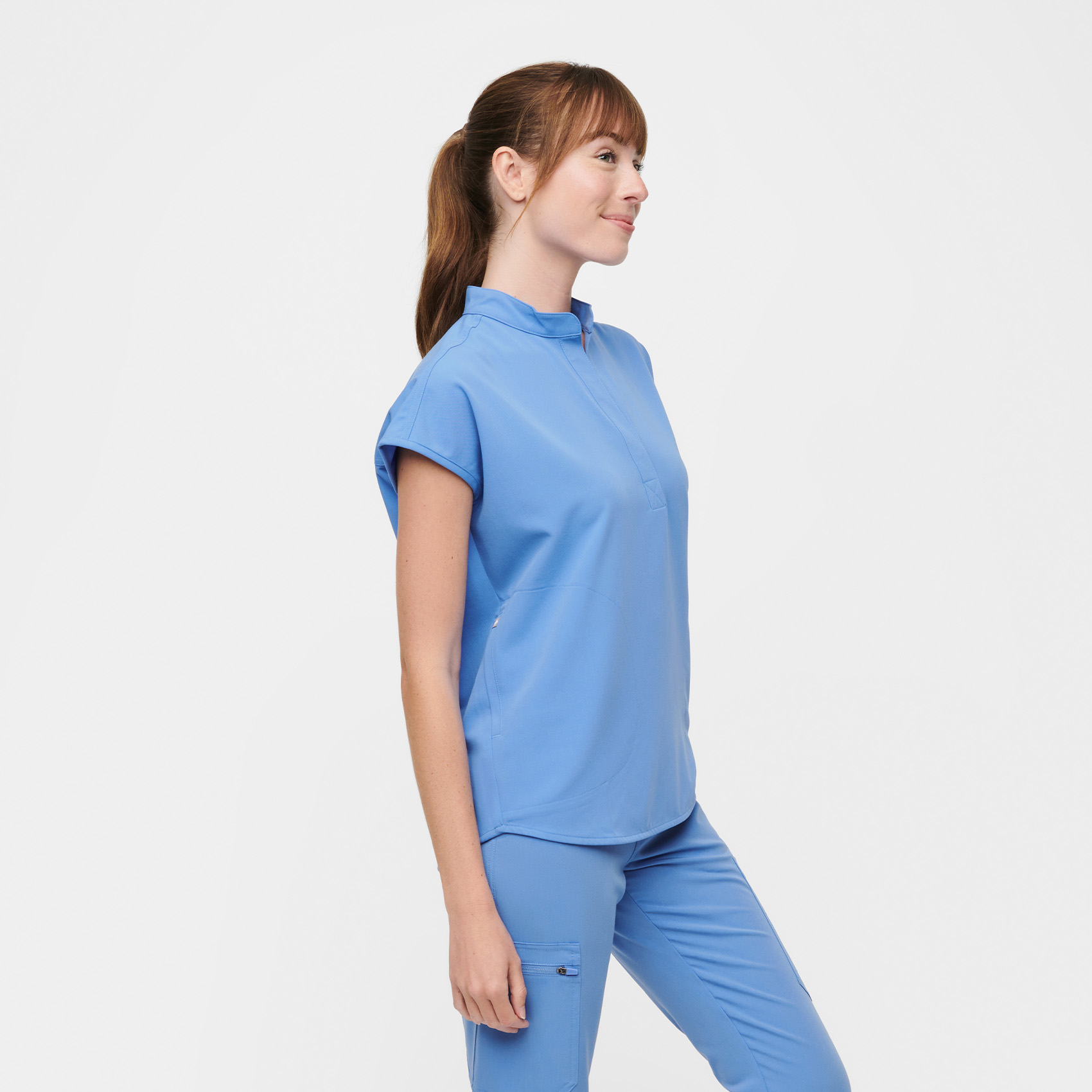 Women's Rafaela Oversized Scrub Top™ - Ceil Blue · FIGS