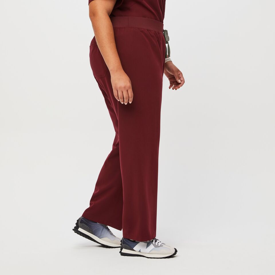Women’s High Waisted Livingston Scrub Pants™ - Burgundy · FIGS