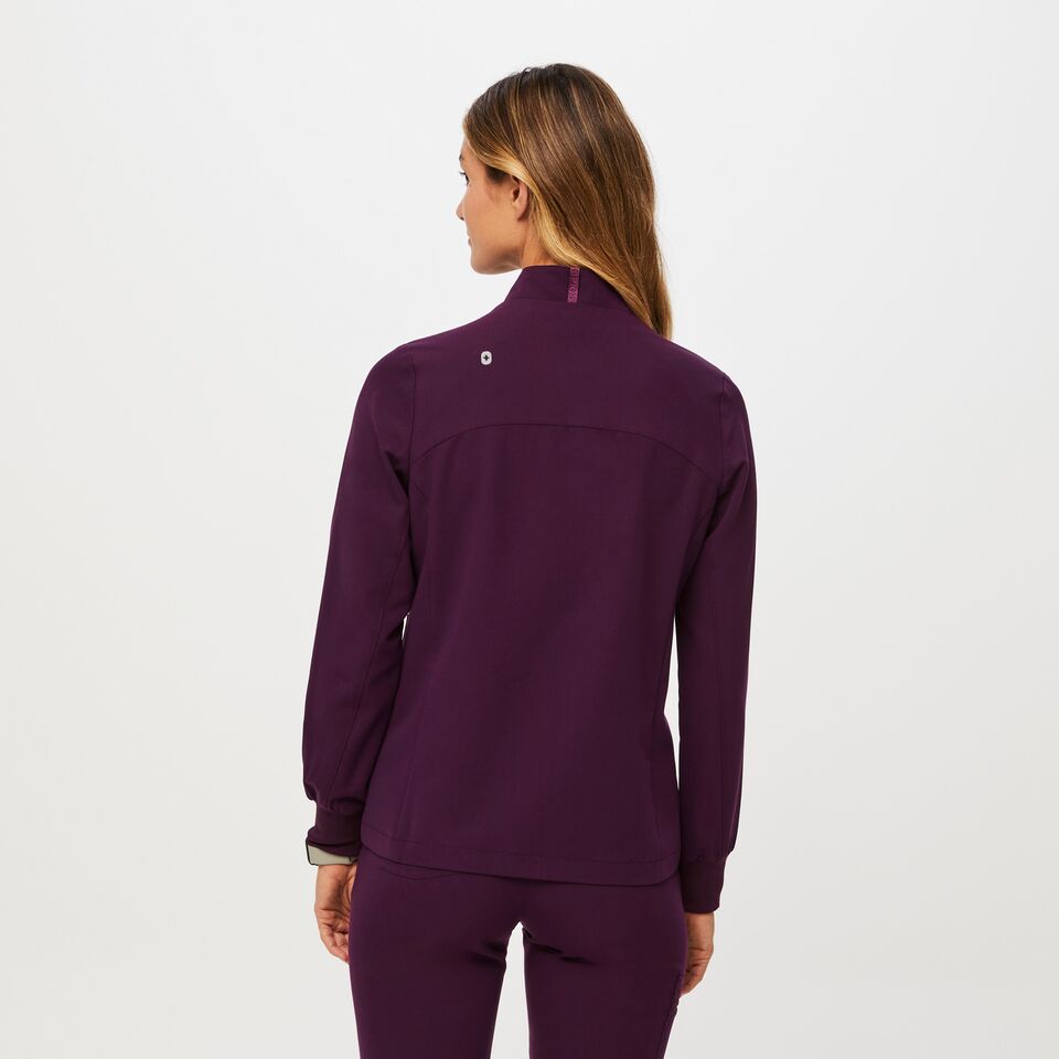 Women's Sebina Scrub Jacket - Deep Purple · FIGS