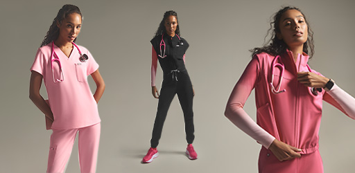 Women's Fight Club Pink Scrubs · FIGS