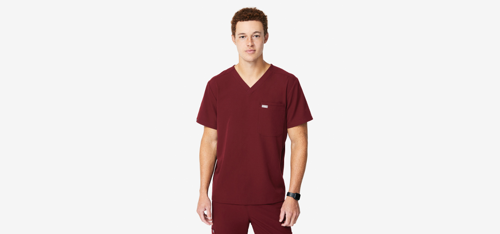 Men's Burgundy Scrubs | FIGS