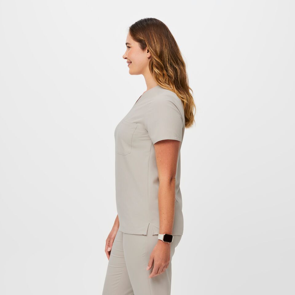 Women's Catarina One-Pocket Scrub Top™ - Bone · FIGS