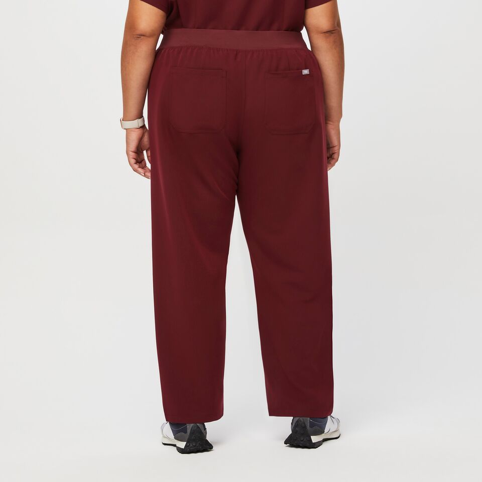Women’s High Waisted Livingston Scrub Pants™ - Burgundy · FIGS