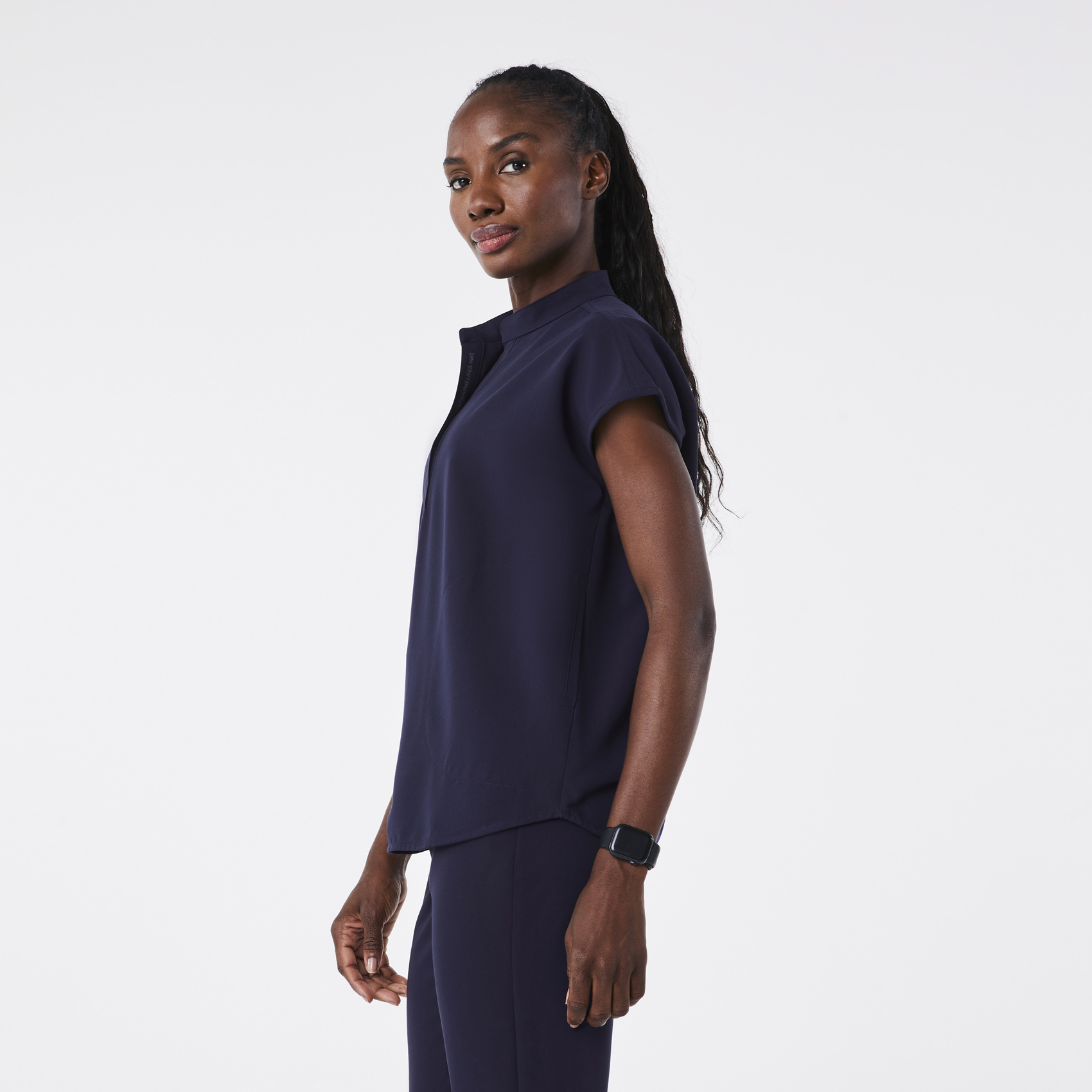 Women's Rafaela Oversized Scrub Top™ - Navy · FIGS