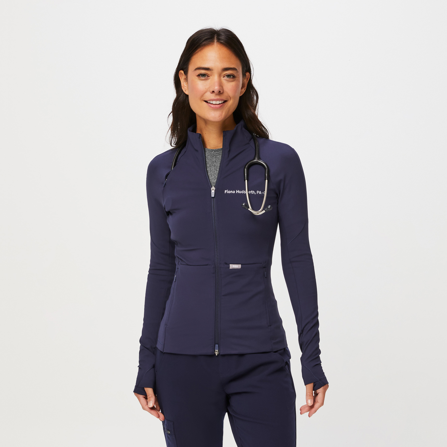 Women's On-Shift ContourKnit Jacket™ - Navy · FIGS