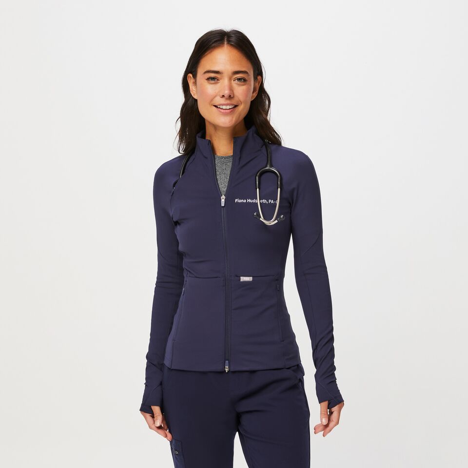 Women's On-Shift ContourKnit Jacket™ - Navy · FIGS