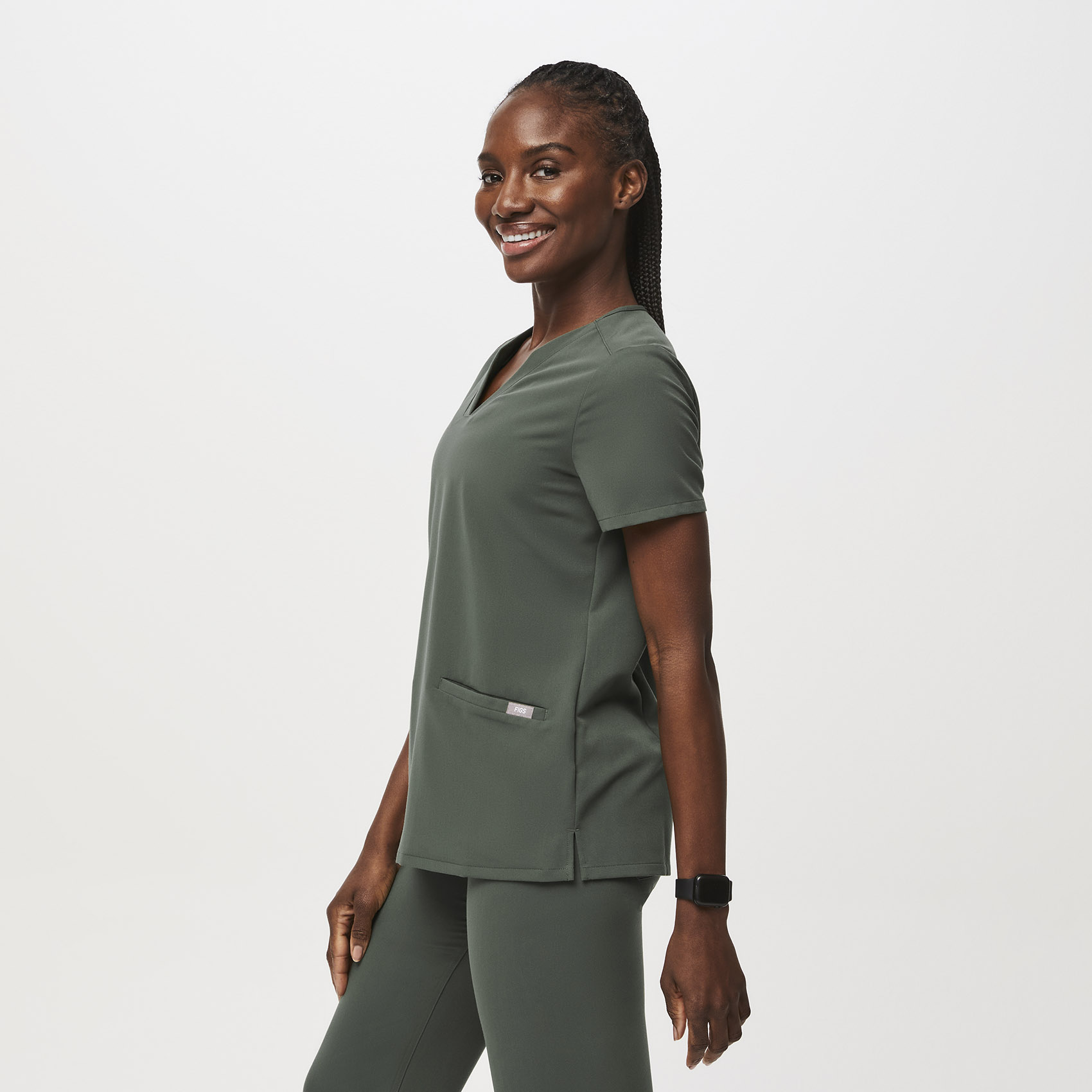 Women's Casma Scrub Top™ - Moss · FIGS