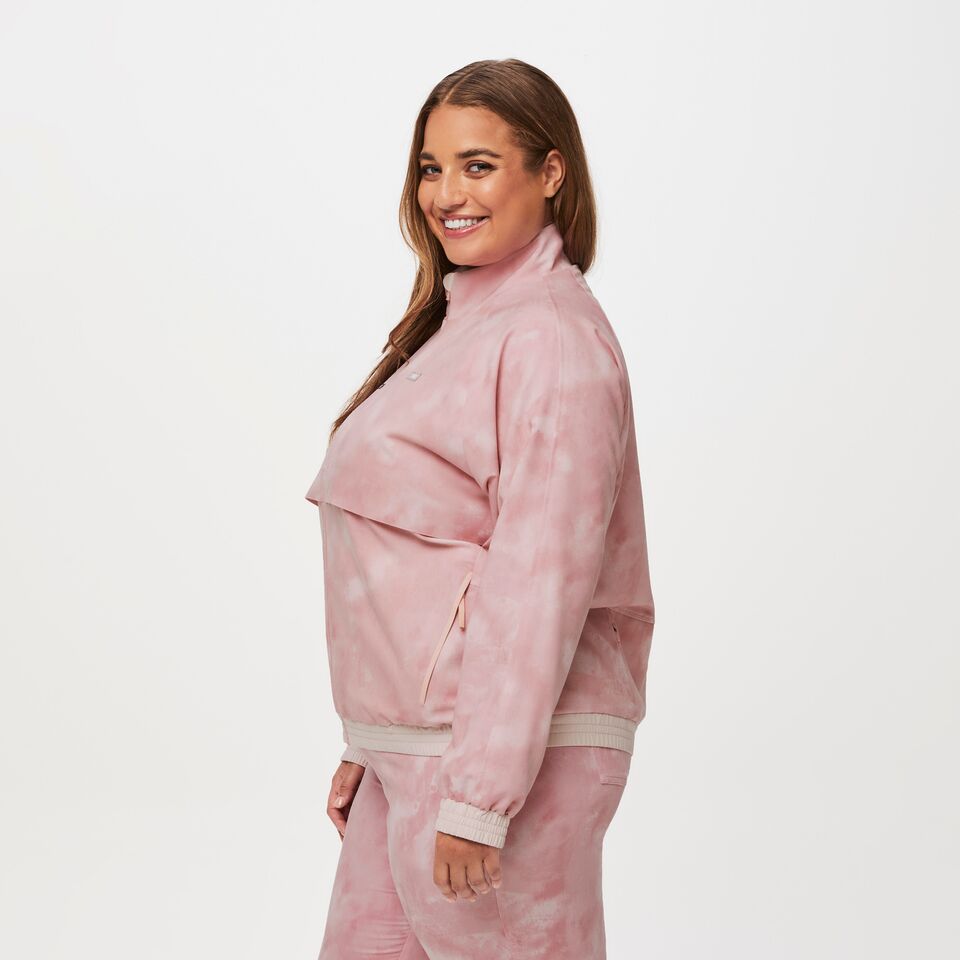 Performance-OP-Jacke Sydney für Damen - Marmoriertes Rosa · FIGS