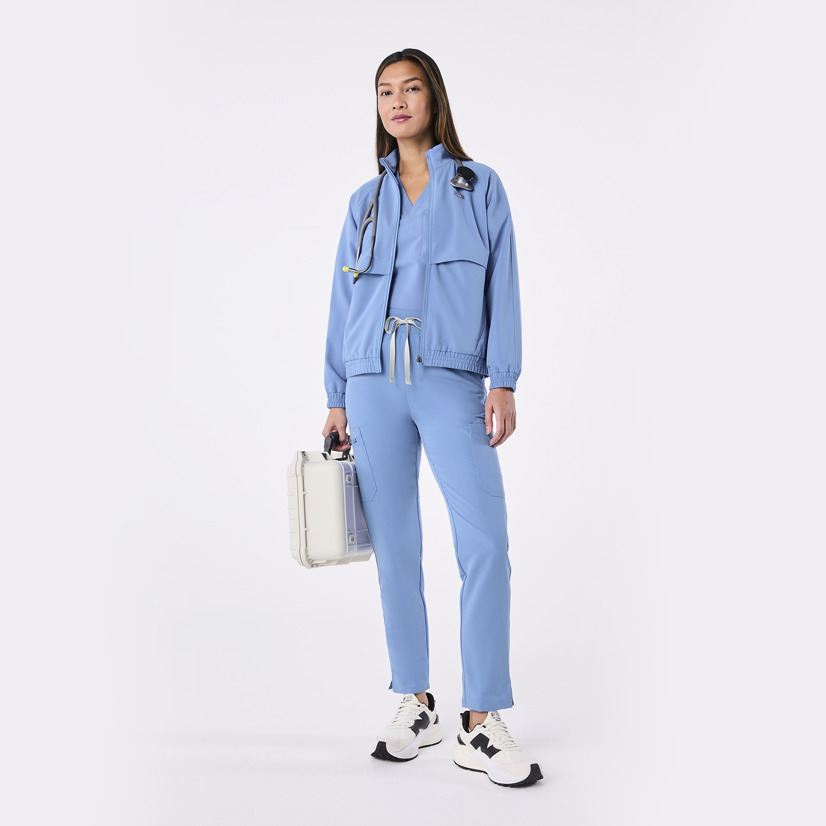 Women’s Sydney Scrub Jacket - Ceil Blue · FIGS