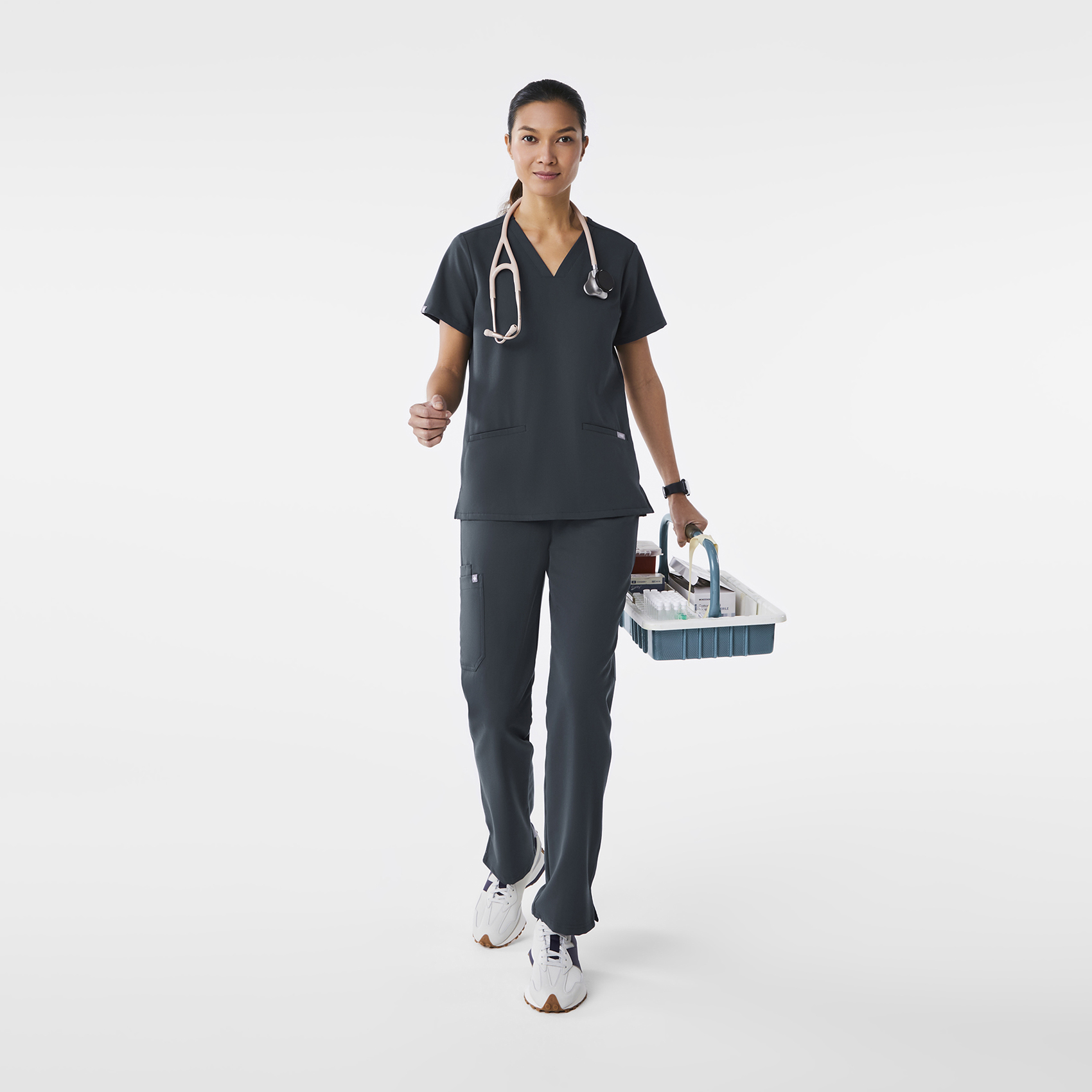 Women's Casma Three-Pocket Scrub Top™ - Dark Harbor · FIGS