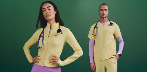 Men's Butter Yellow Scrubs · FIGS