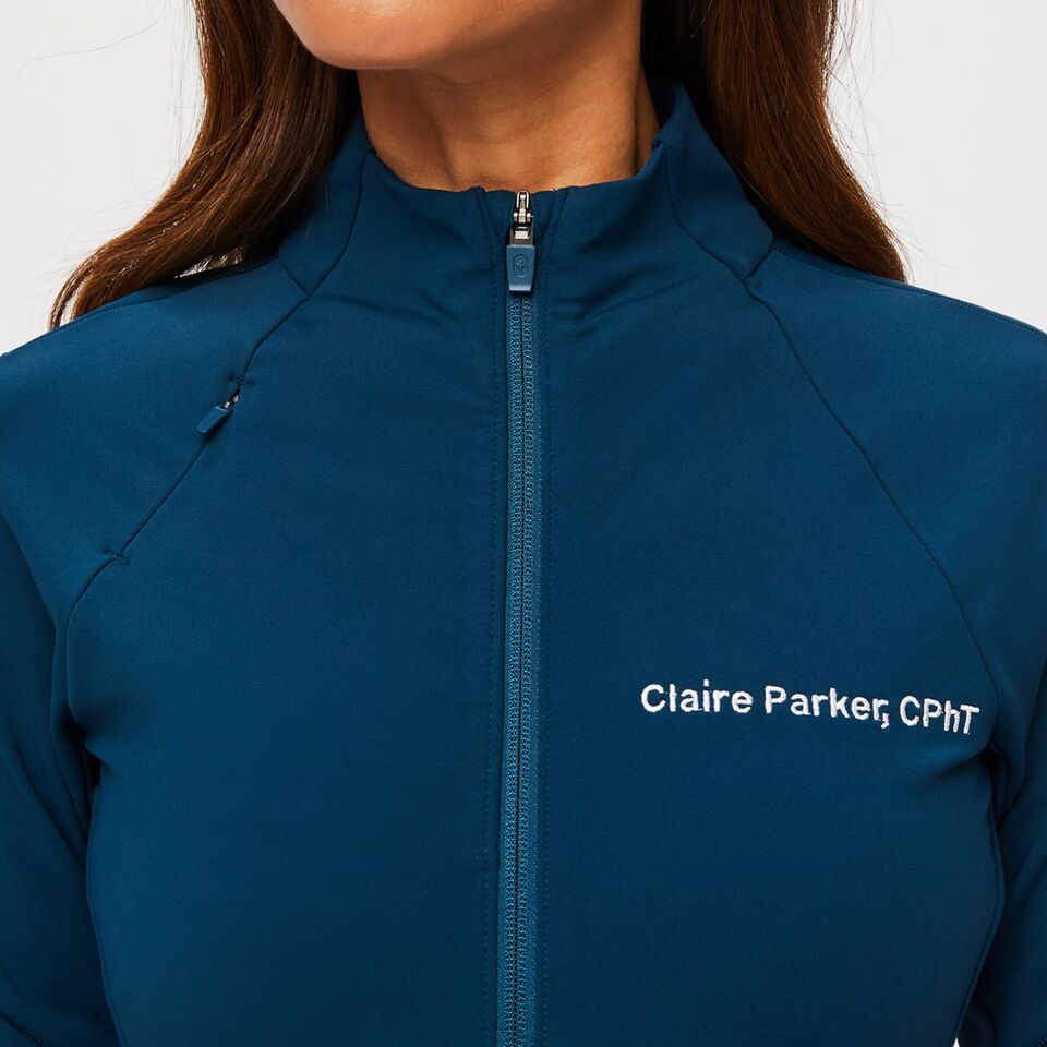 Women's On-Shift ContourKnit Jacket™ - Deep Reef · FIGS