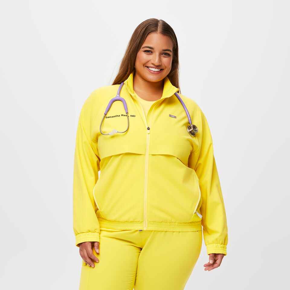 Women’s Sydney Scrub Jacket - Lifesaver Yellow · FIGS