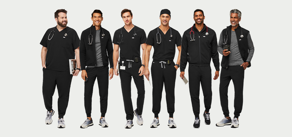 Men’s Black Scrubs & Medical Apparel | FIGS