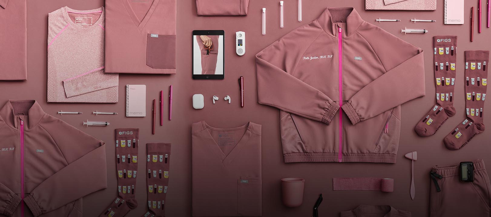 Men's Mauve Scrubs · FIGS