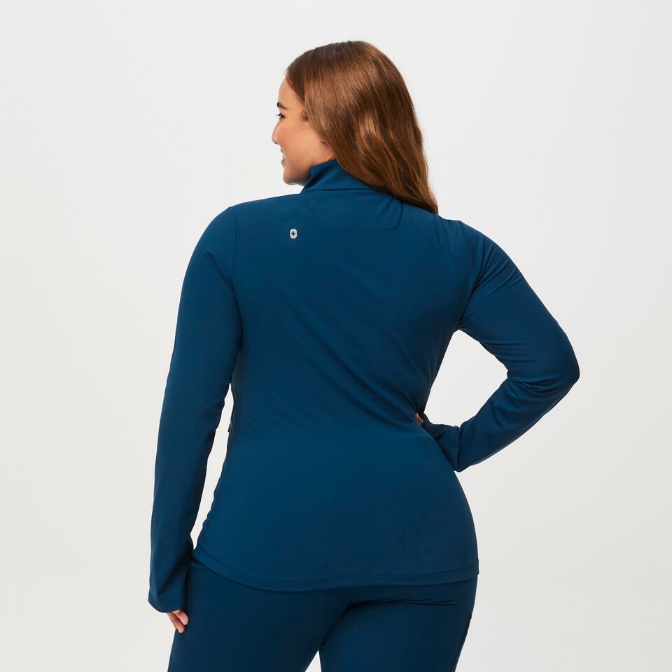 Women's On-Shift ContourKnit Jacket™ - Deep Reef · FIGS