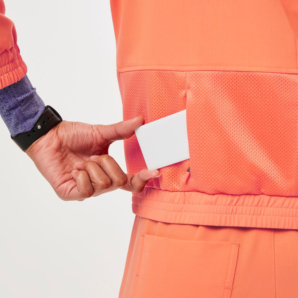 Women’s Sydney Scrub Jacket - Papaya · FIGS