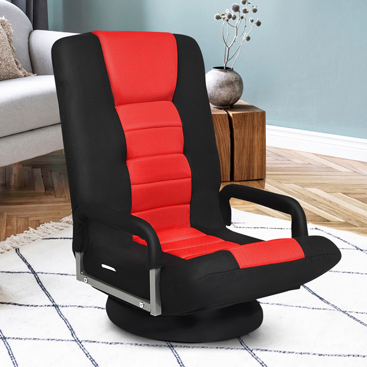 360 Degree Swivel Gaming Floor Chair SharperImage