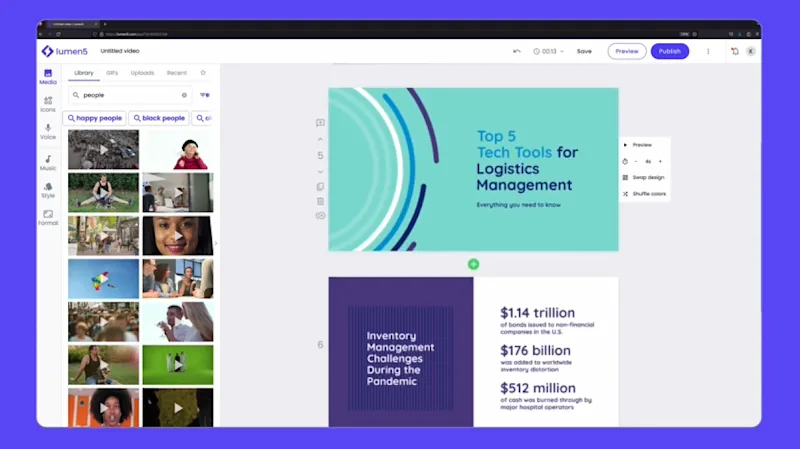 What makes Lumen5 templates different from generic video templates?