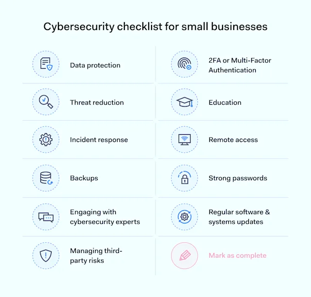 2024 Cybersecurity Checklist for Small Businesses