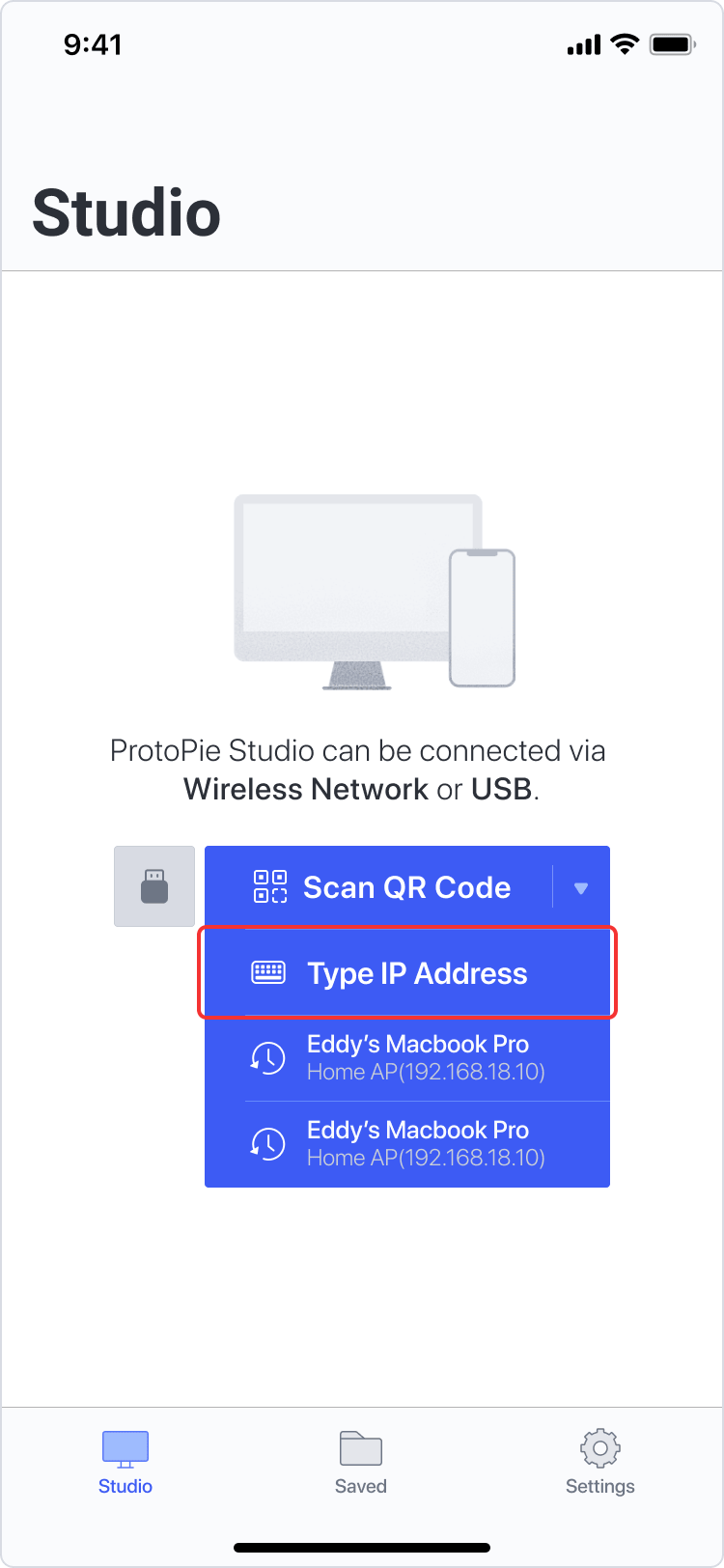 Use ProtoPie Player | Docs | Learn | ProtoPie