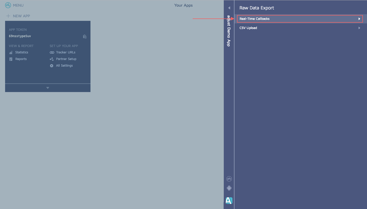 Real-time callbacks | Adjust Help Center