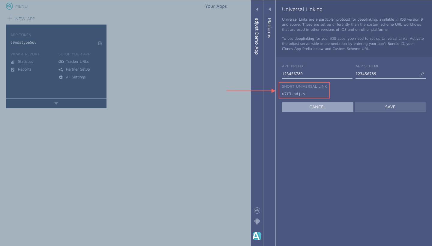 Create a universal link | Adjust Help Center
