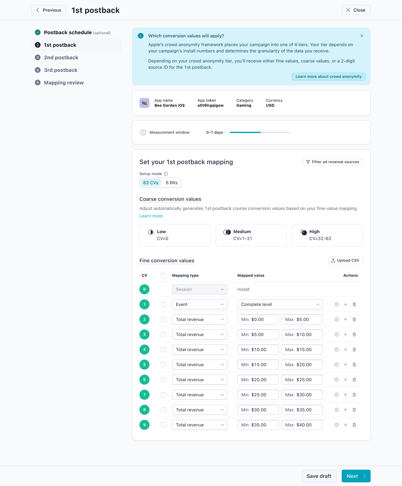Set up a SKAN 4 mapping | Adjust Help Center