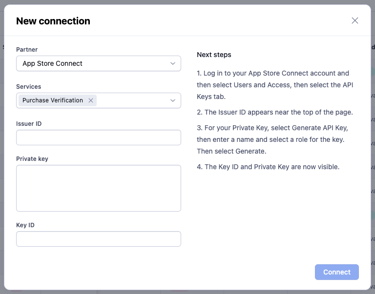 App Store Connectへの接続 | Adjust Help Center
