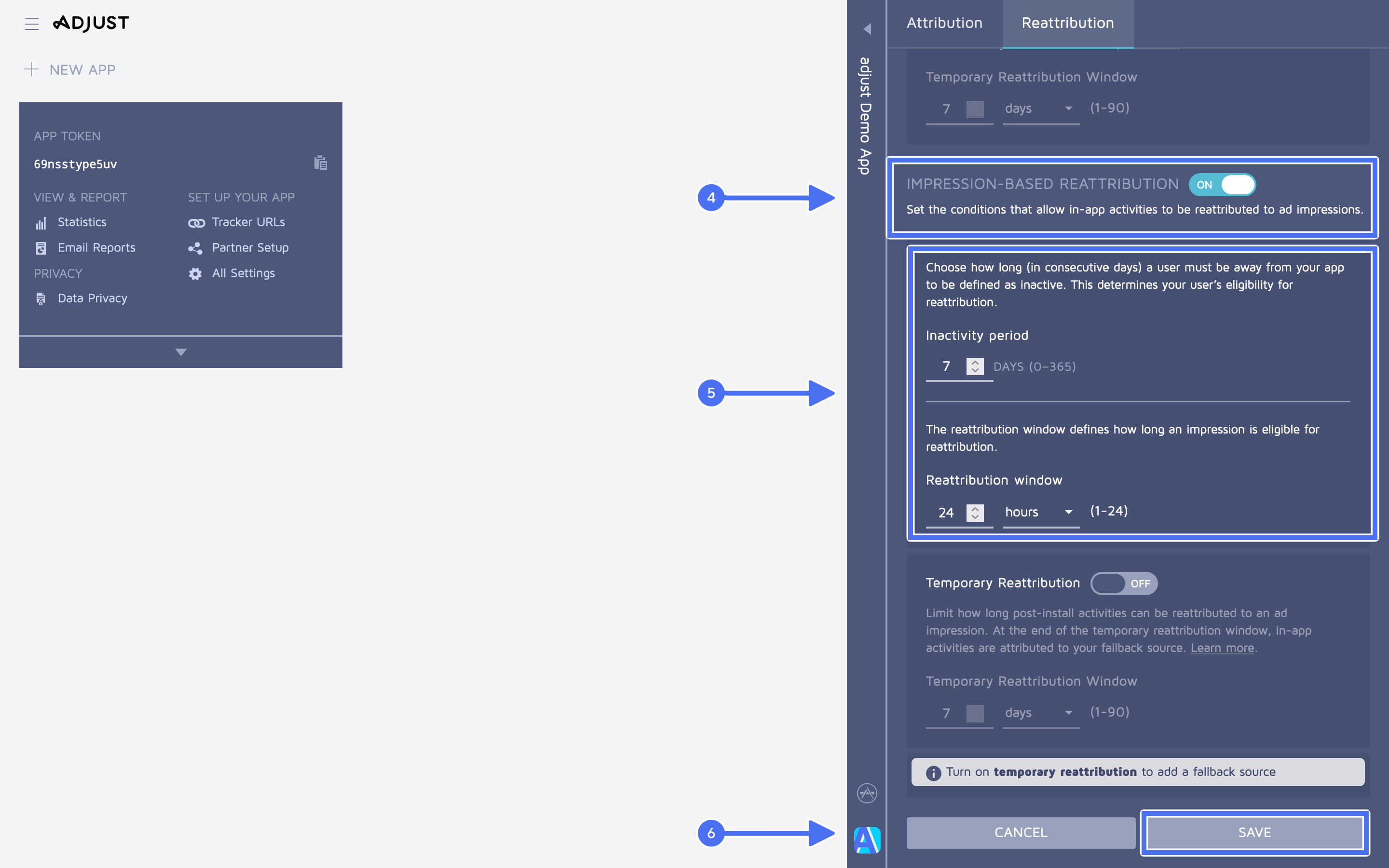 App-level attribution settings | Adjust Help Center