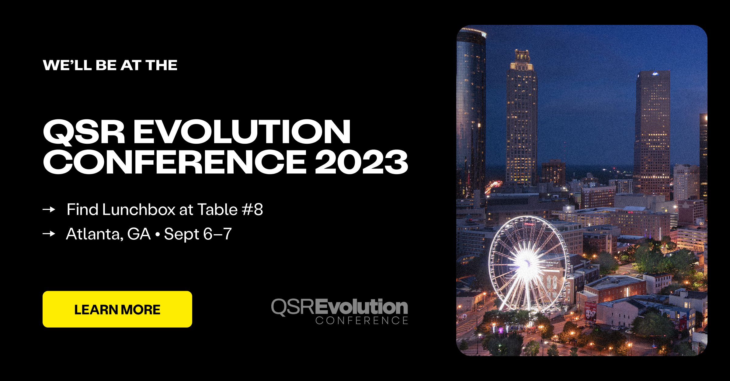 Join Lunchbox at the QSR Evolution Conference 2023