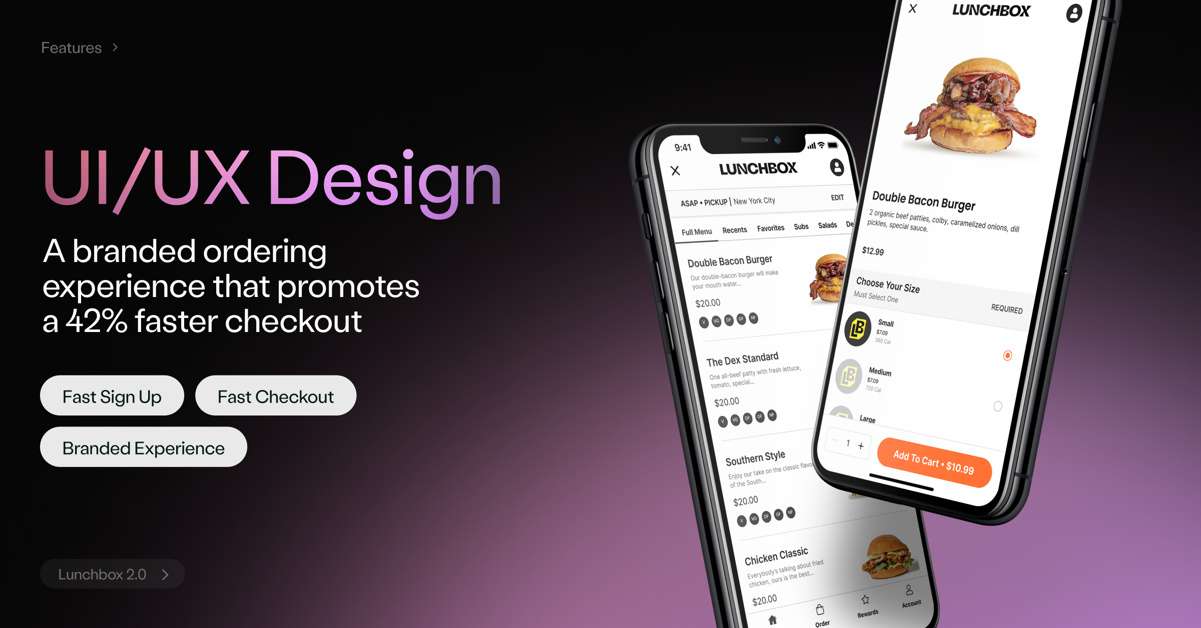 UI / UX Design that generates a 42% faster checkout